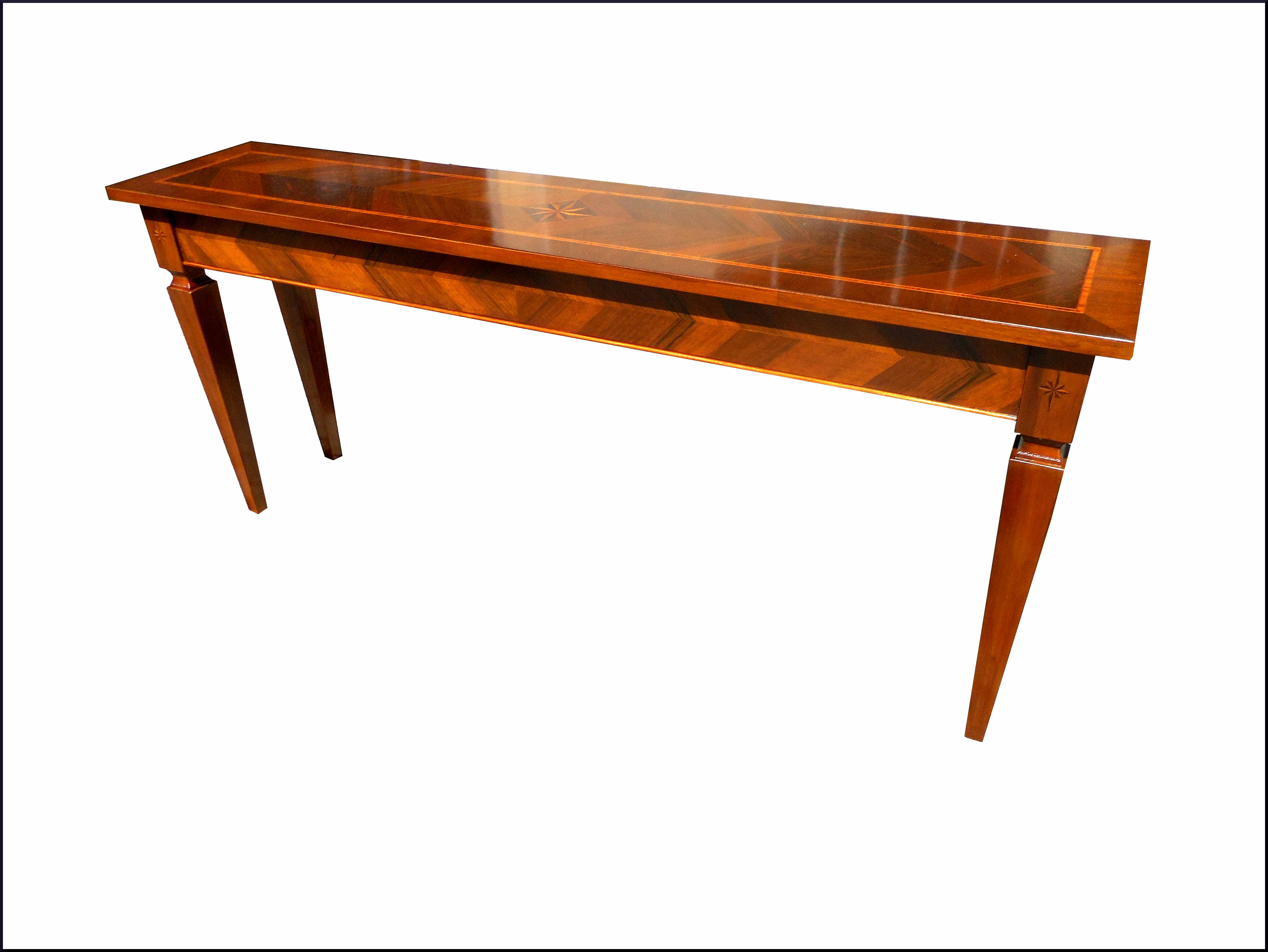 Consolle retrodivano con piano e gambe intarsiate - La Commode di ...