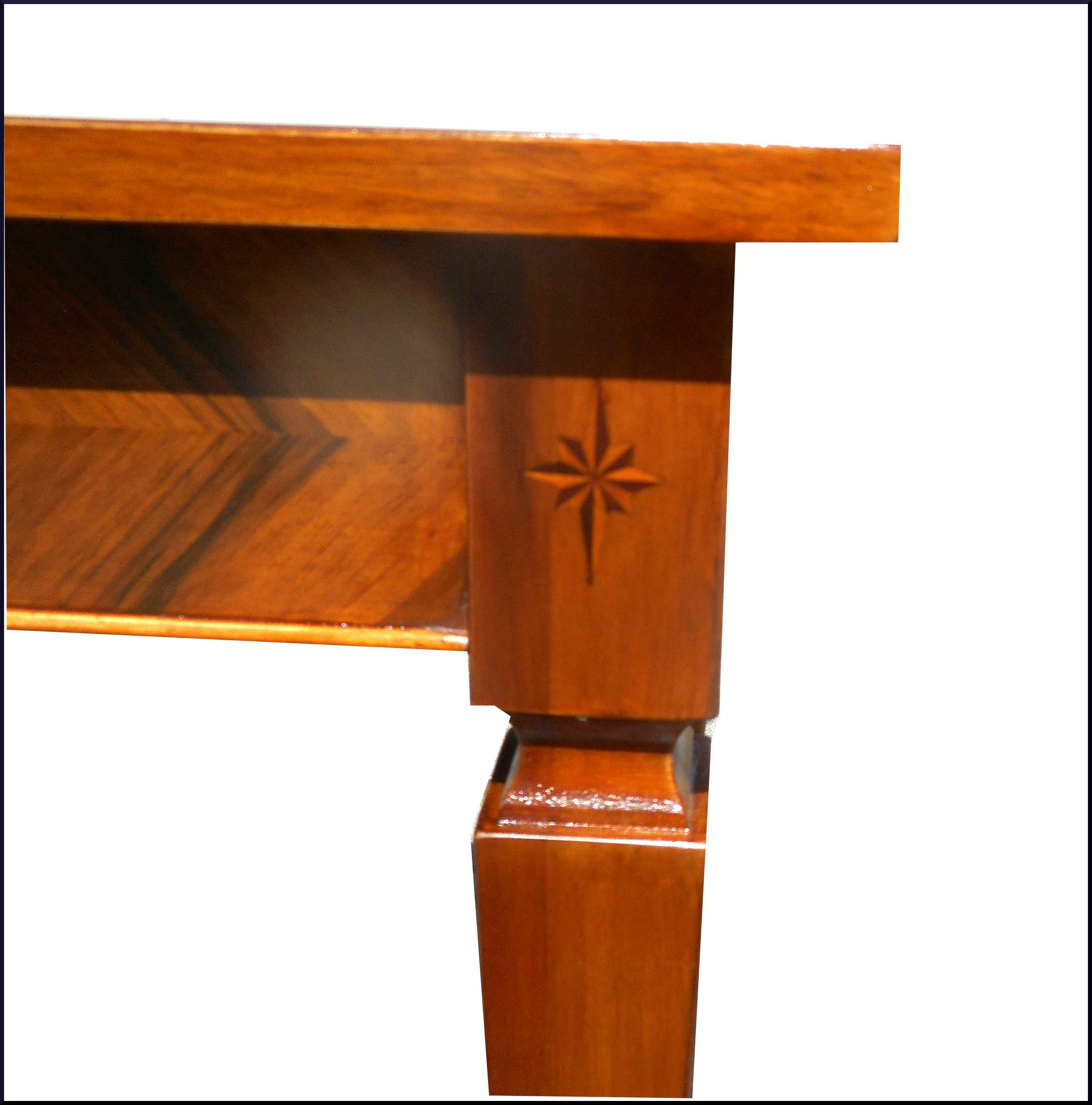 Consolle retrodivano con piano e gambe intarsiate - La Commode di ...