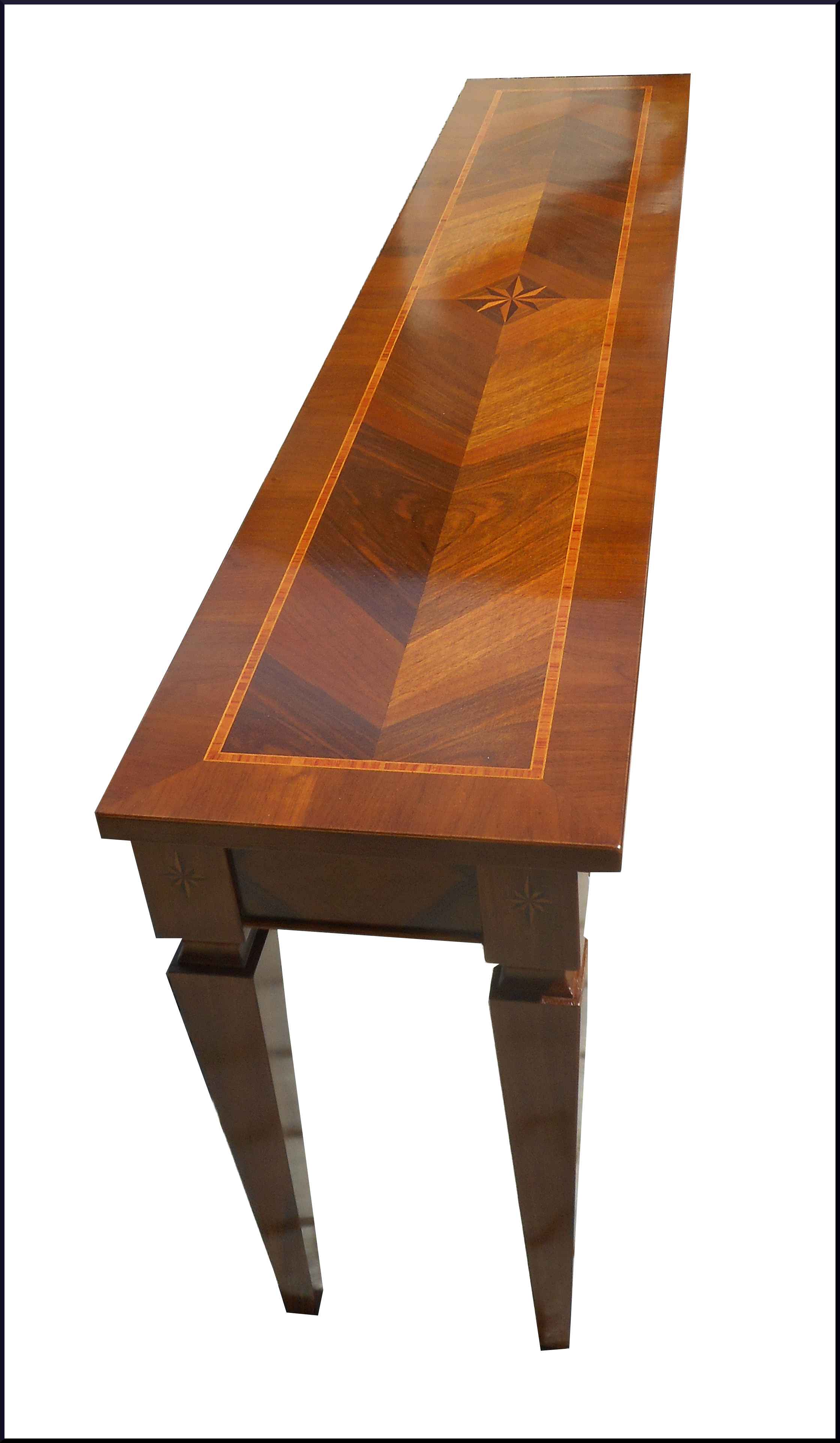Consolle retrodivano con piano e gambe intarsiate - La Commode di ...