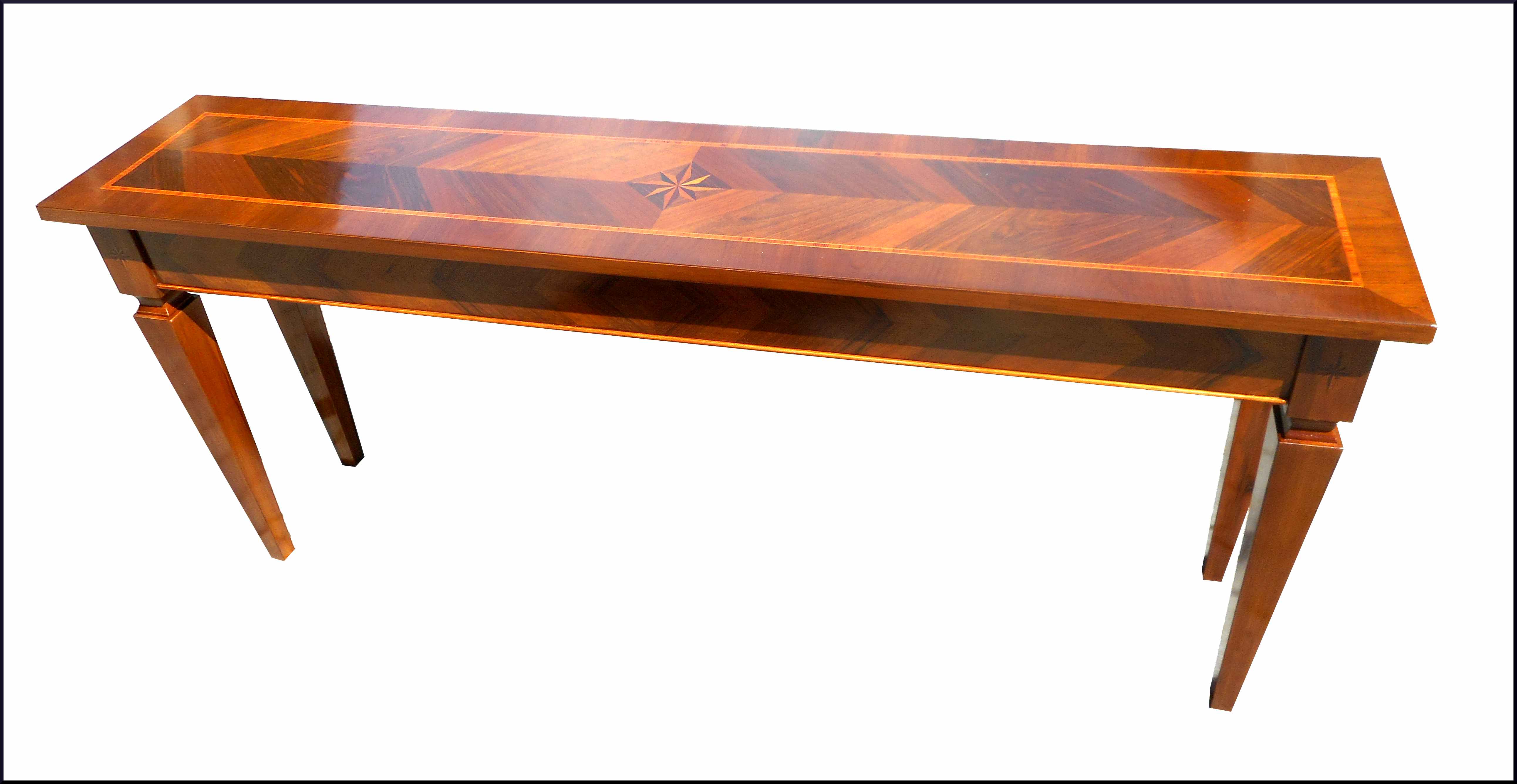 Consolle retrodivano con piano e gambe intarsiate - La Commode di ...